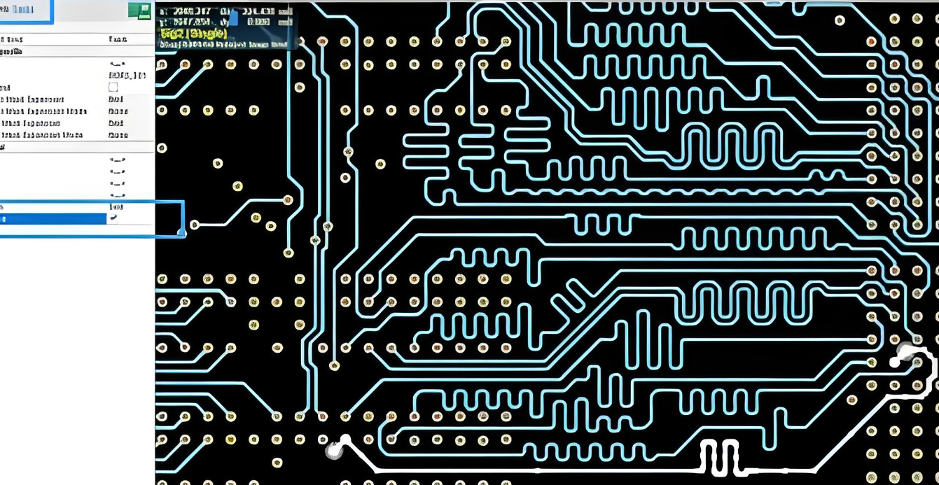 PCB serpentine circuit diagram